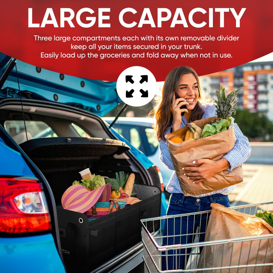Premium Trunk Organizers Extra Large w/ Cooler Bag – FORTEM Shopify